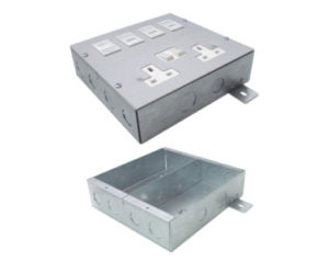 Slab boxes, sub floor boxes